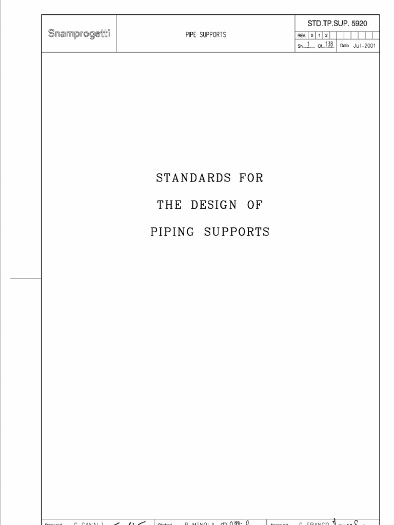 Design For Piping Support | PDF