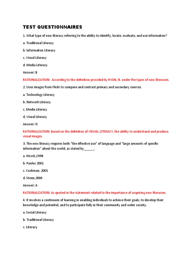Prof Ed 6 - Questionnaire With Ratio | PDF | Curriculum | Project Based ...