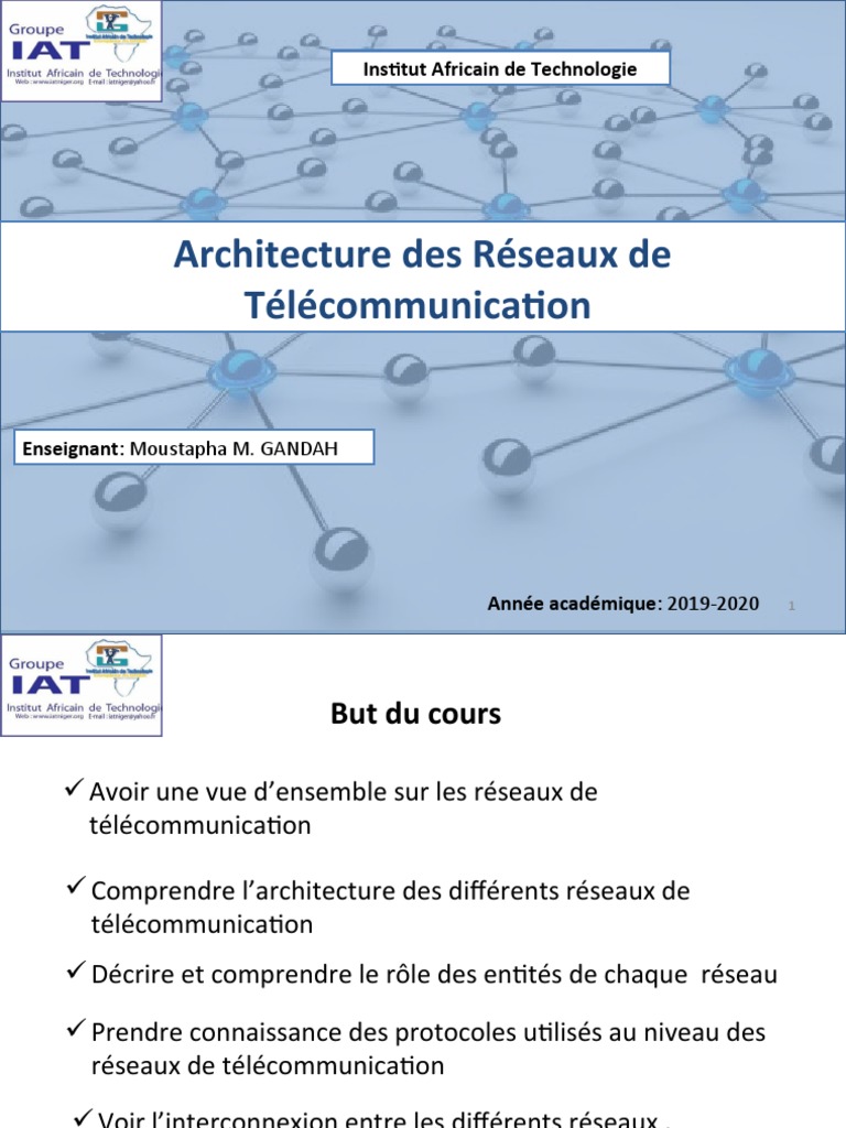 Cours Architecture Des Réseaux de Telecommunication | PDF | Service ...