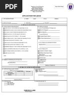 Form 6 Application For Leave | PDF | Leave Of Absence | Sick Leave