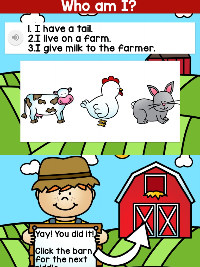 Farm Animal Riddles | PDF