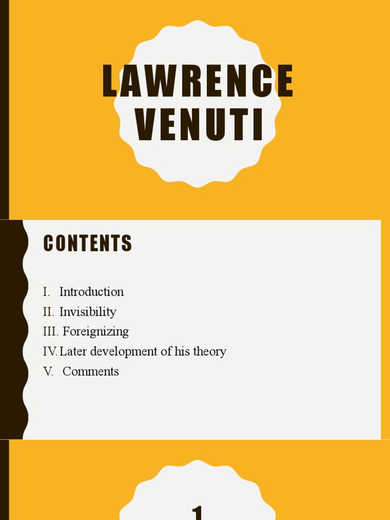 Venuti's Translation Theories Explained | PDF | Translations ...