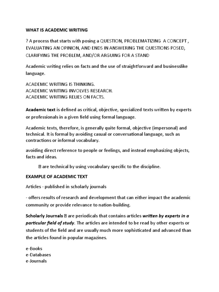 What Is Academic Writing | PDF | Essays | Expert