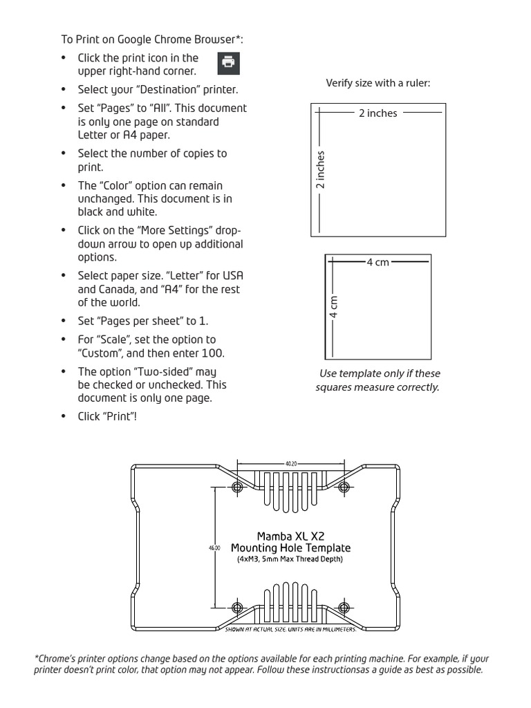 XLX2 Mounting Template | PDF