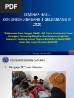 Rencana Anggaran Biaya - Kelompok 1 KKN | PDF