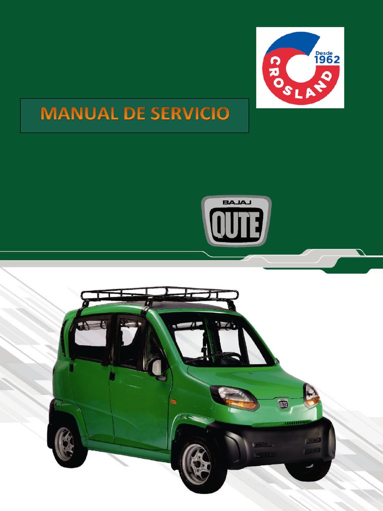 Manual Servicio Bajaj 4 Ruedas | PDF | Transmisión (Mecánica ...