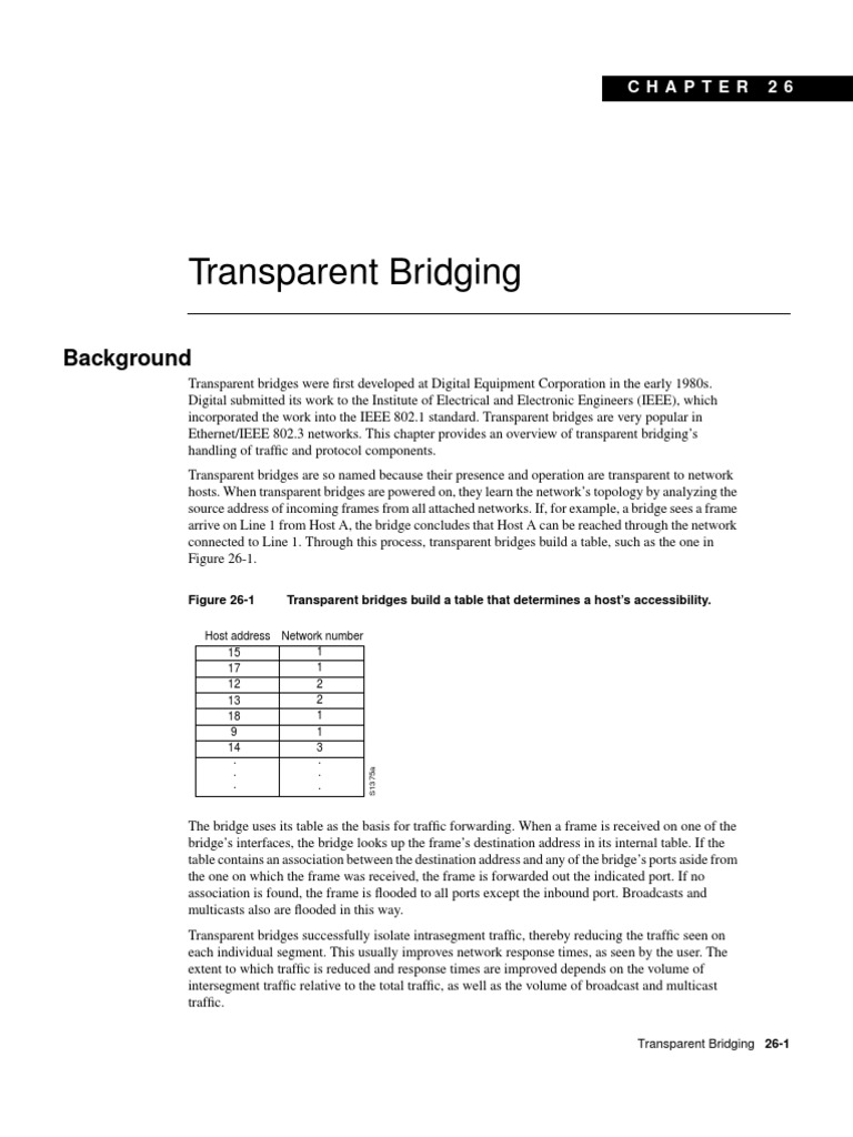 Transparent Bridging | PDF | Network Topology | Computer Network