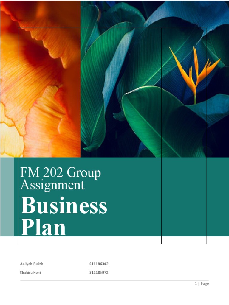 FM 202 Group Assignment: Business Plan | PDF | Recycling | Gardens