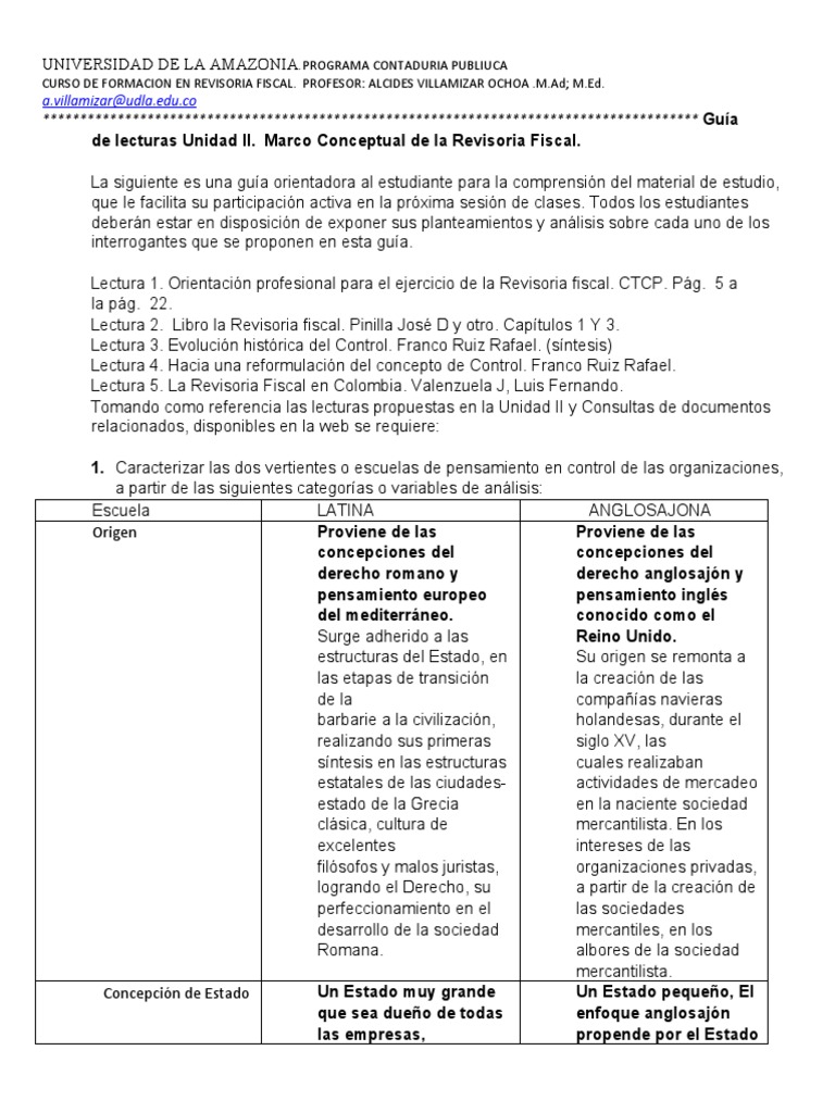GUIA DE LECTURA UNIDAD II (Recuperado Automáticamente) | PDF | Auditoría | Estado (política)