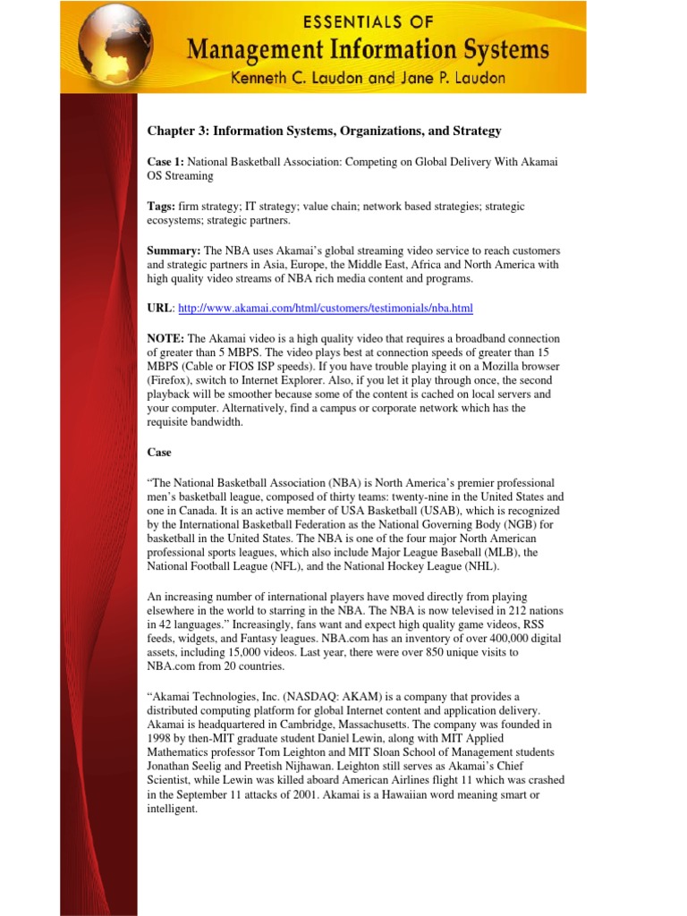 Chapter 3: Information Systems, Organizations, and Strategy | PDF | Computing | Internet