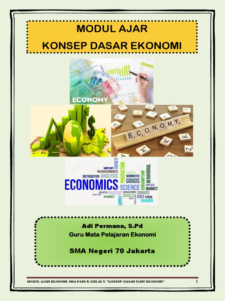 Modul Ajar Ekonomi Fase e Kelas X - Konsep Dasar Ekonomi - Adi Permana ...
