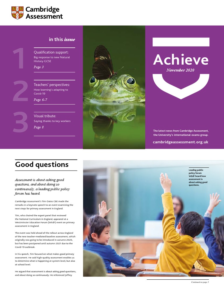 Achieve: Good Questions | PDF | Educational Assessment | Teachers