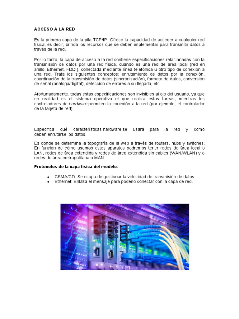 Acceso A La Red | PDF