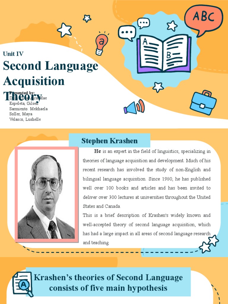Second Language Acquisition Theory: Unit IV | PDF | Second Language ...