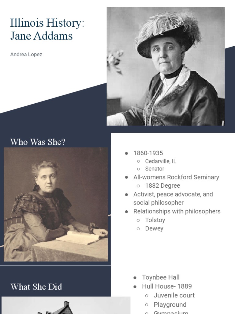 Illinois History Jane Addams | PDF | Religion & Spirituality