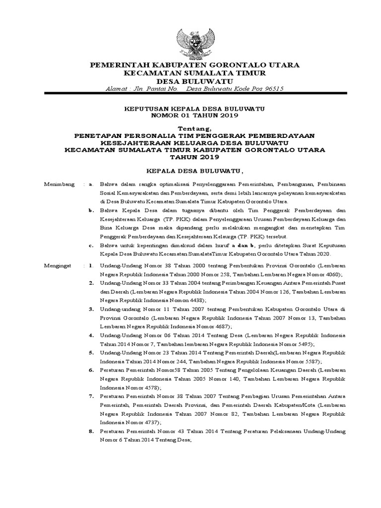 SK Tp. PKK 2019 | PDF