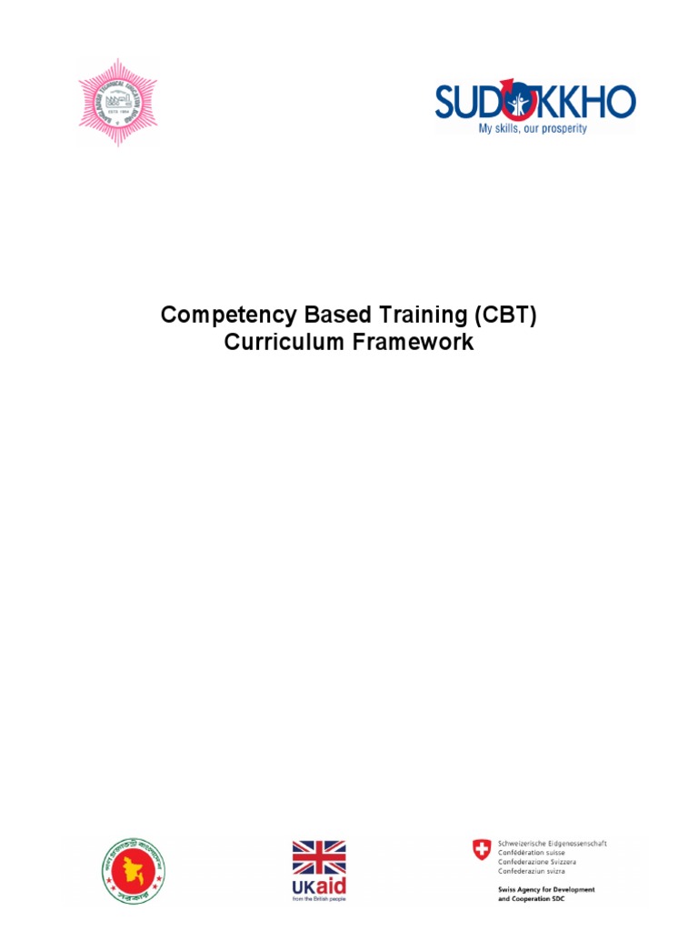 Competency Based Training CBT Curriculum | PDF | Educational Assessment ...