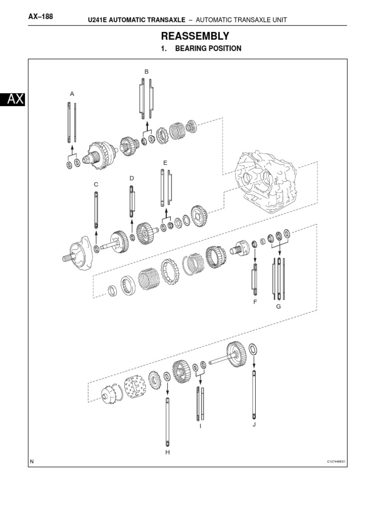 Assembly U241E Transmission | PDF | Clutch | Automatic Transmission