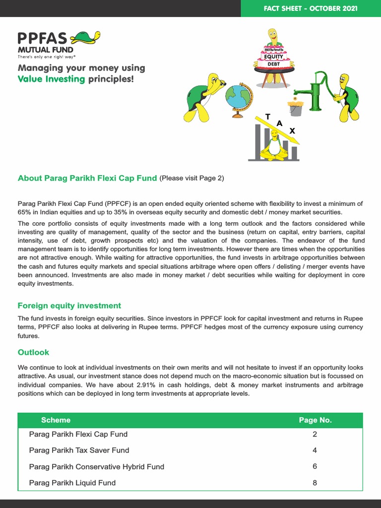 Ppfas MF Factsheet October 2021 | PDF | Investing | Securities (Finance)