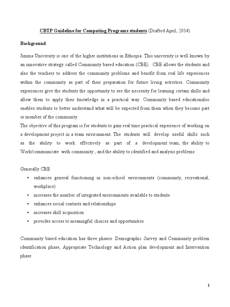 CBTP Guideline For Instructors and Students | Download Free PDF | Times ...