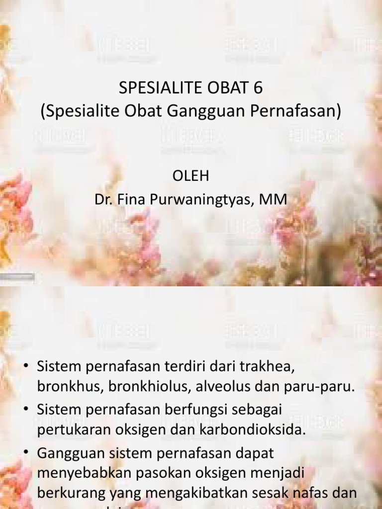 Spesialite Obat 6 | PDF