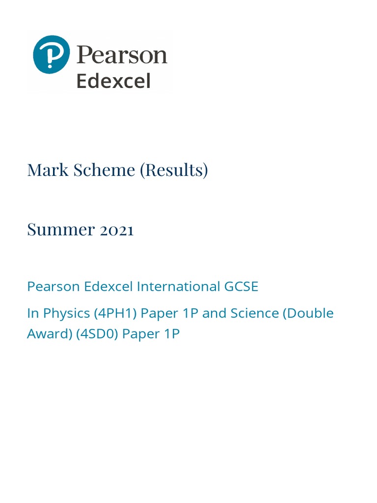 Mark Scheme Paper 1 June 2021 | PDF | Atomic Nucleus | Neutron