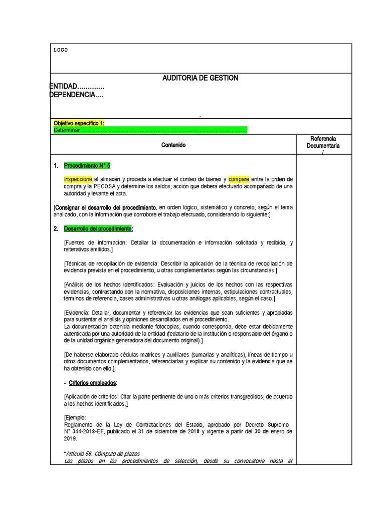 Cedula de Auditoria | PDF | Auditoría