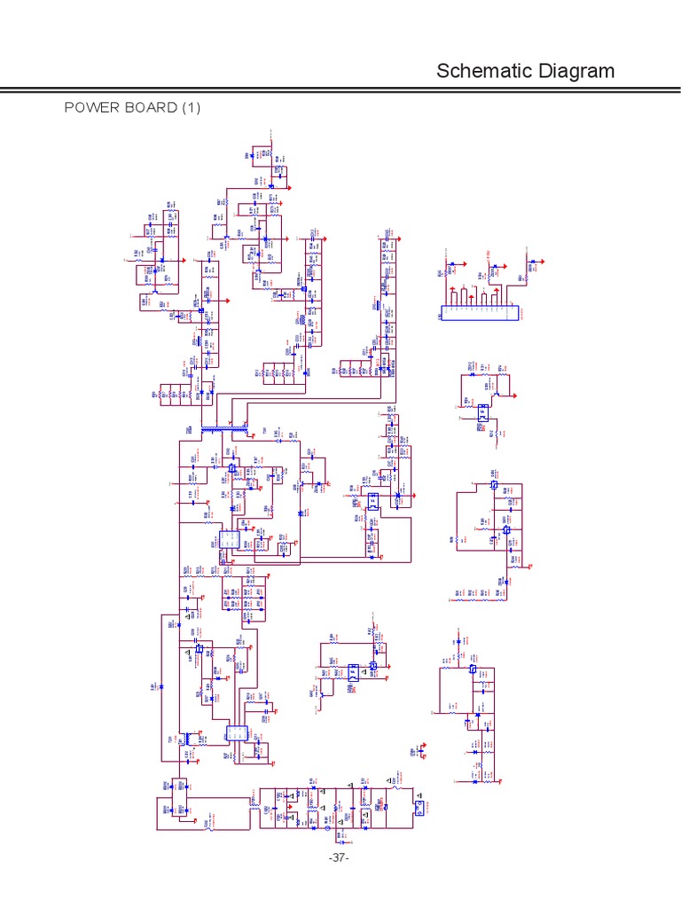 Schematic Diagram: Power Board | PDF
