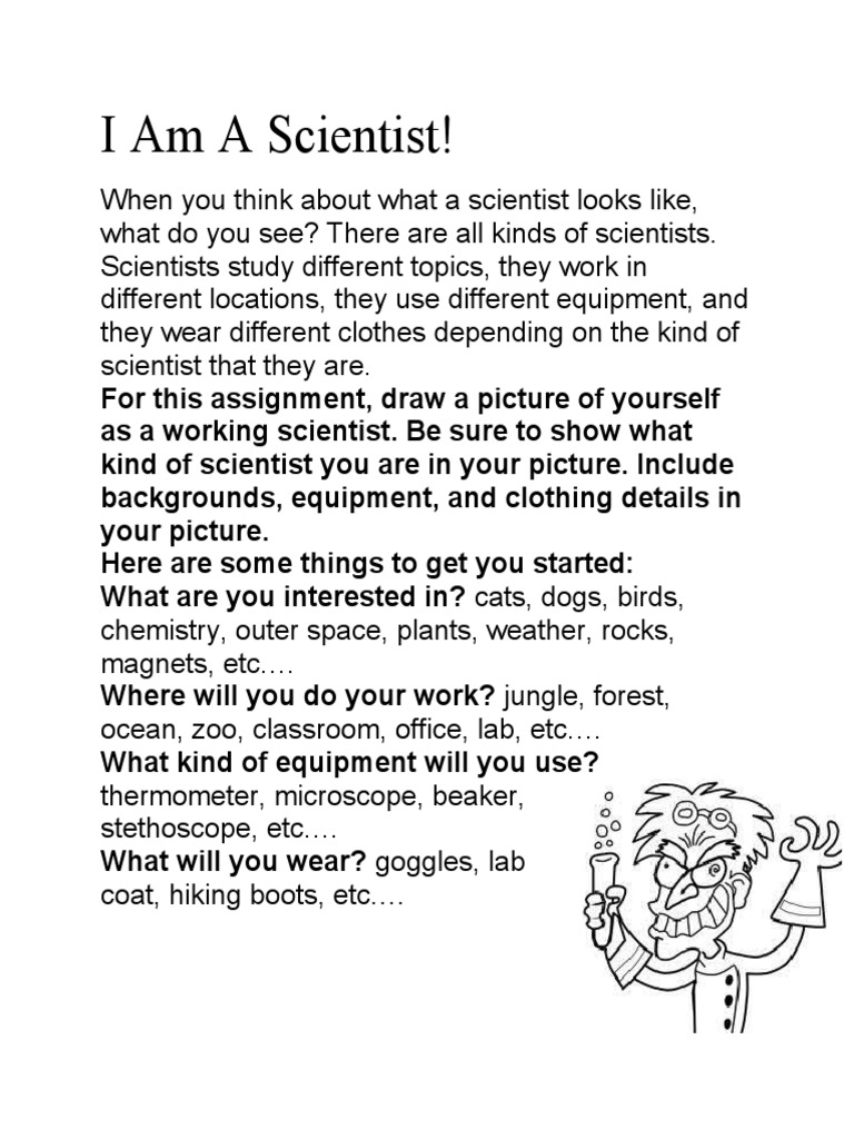 I Am A Scientist | PDF | Home & Garden | Science & Mathematics