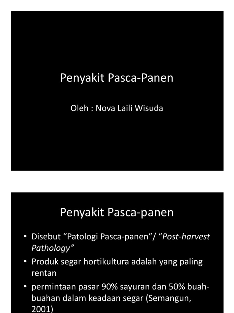 Penanganan Penyakit Pasca-Panen | PDF