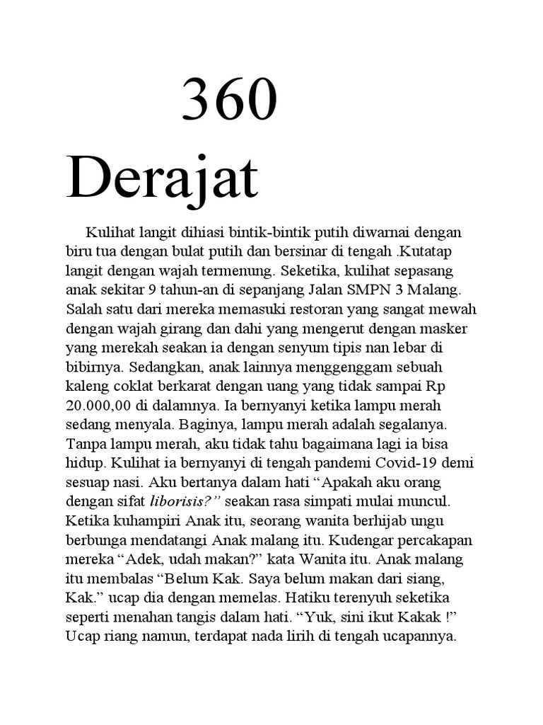 Cerpen Remaja | PDF