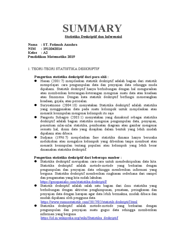 Tugas Summary | PDF
