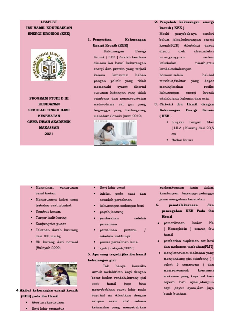 Leaflet Bumil Kek | PDF