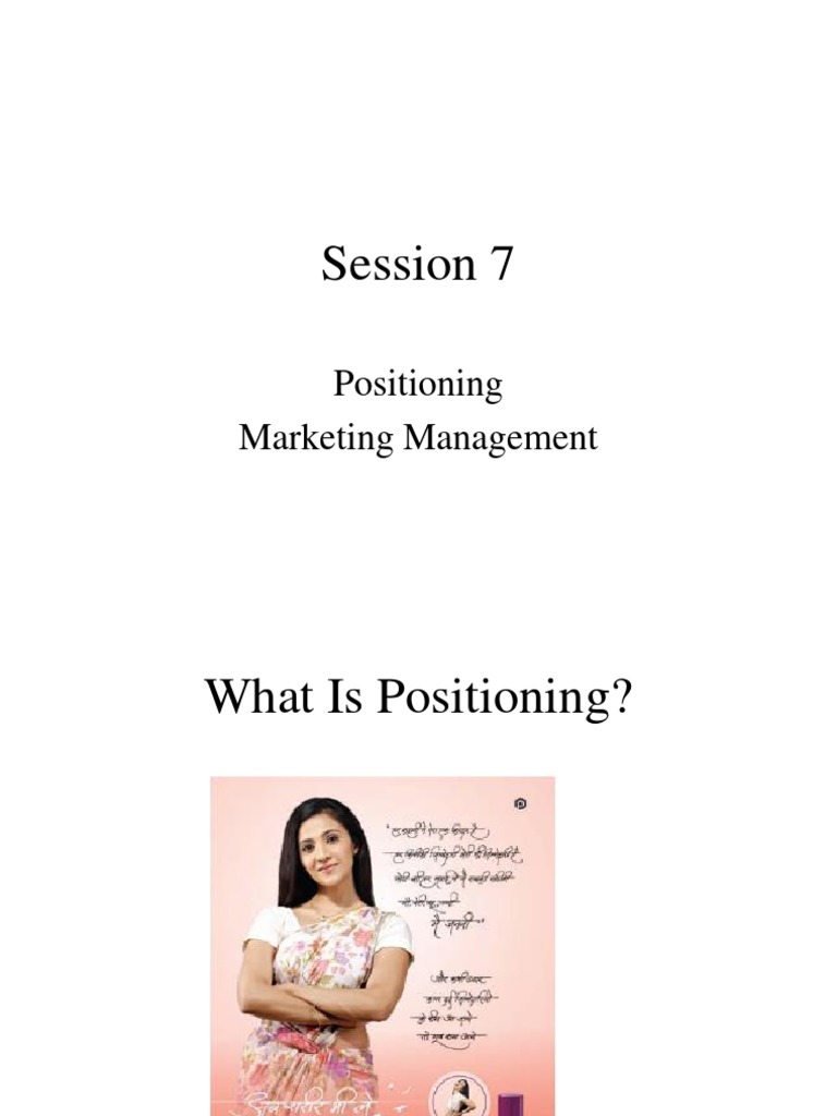 Session 6 Positioning | PDF | Brand | Marketing