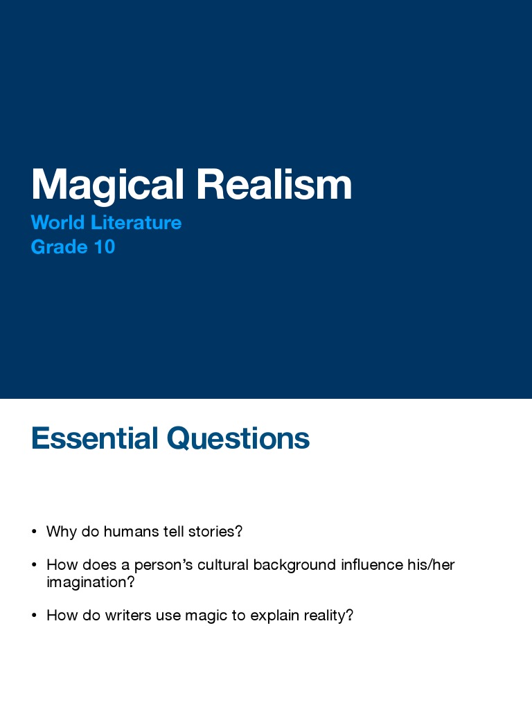 Understanding Magical Realism in Literature | PDF | Short Stories | The ...