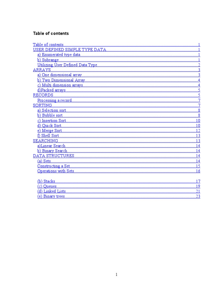 Programming With Pascal Notes Pdf Data Type Queue Abstract Data Type