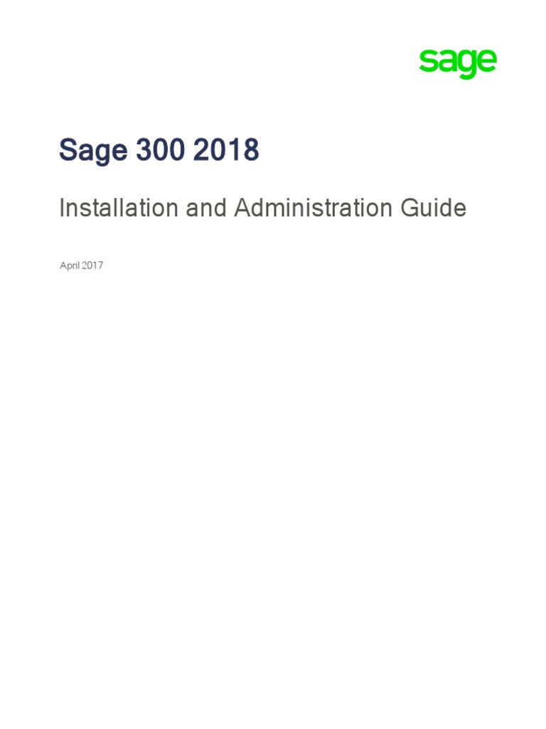 Sage300 Installation Guide | PDF | Remote Desktop Services | Databases