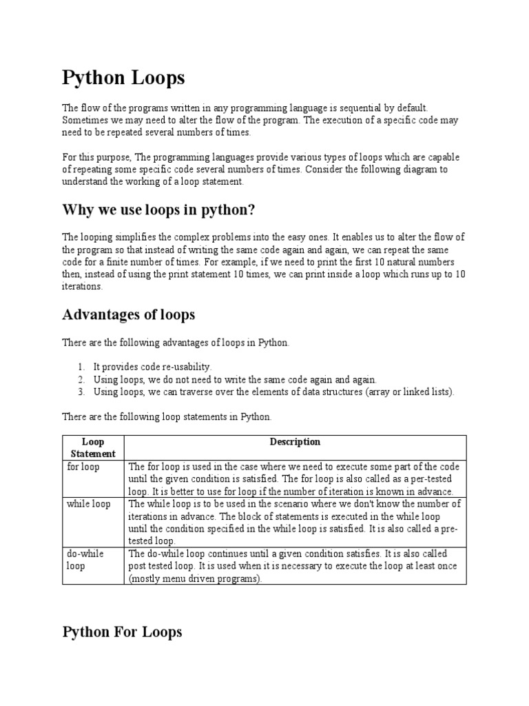 Control Structures In Python Pdf Control Flow Parameter Computer Programming