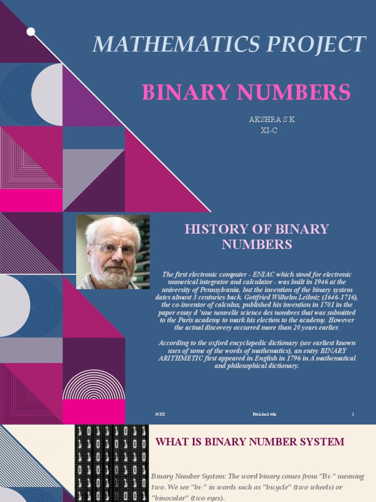 Mathematics Project: Binary Numbers | PDF | Logic Gate | Decimal