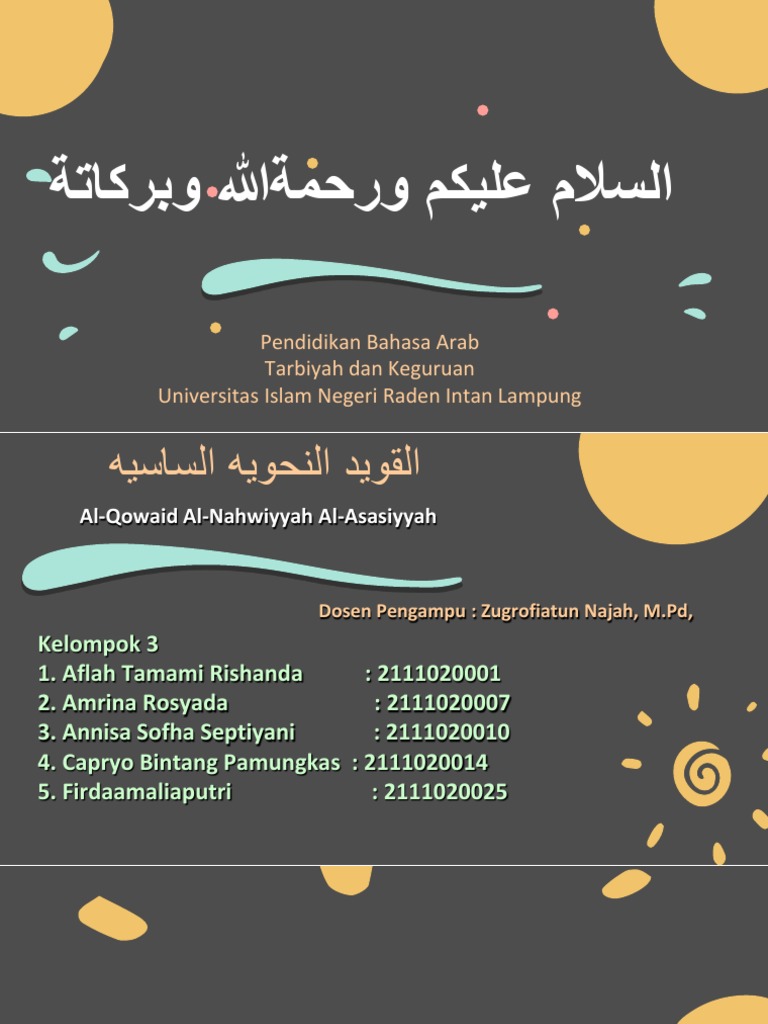 Tanda I'rob Nasab dalam Bahasa Arab | PDF | Seni & Disiplin Bahasa ...