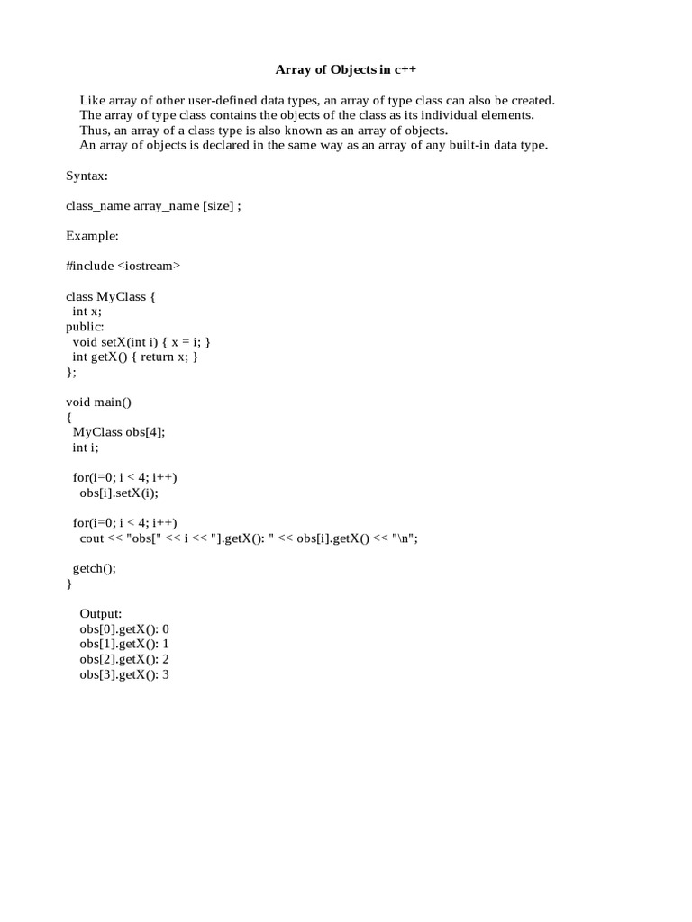 array-of-objects-in-c-pdf