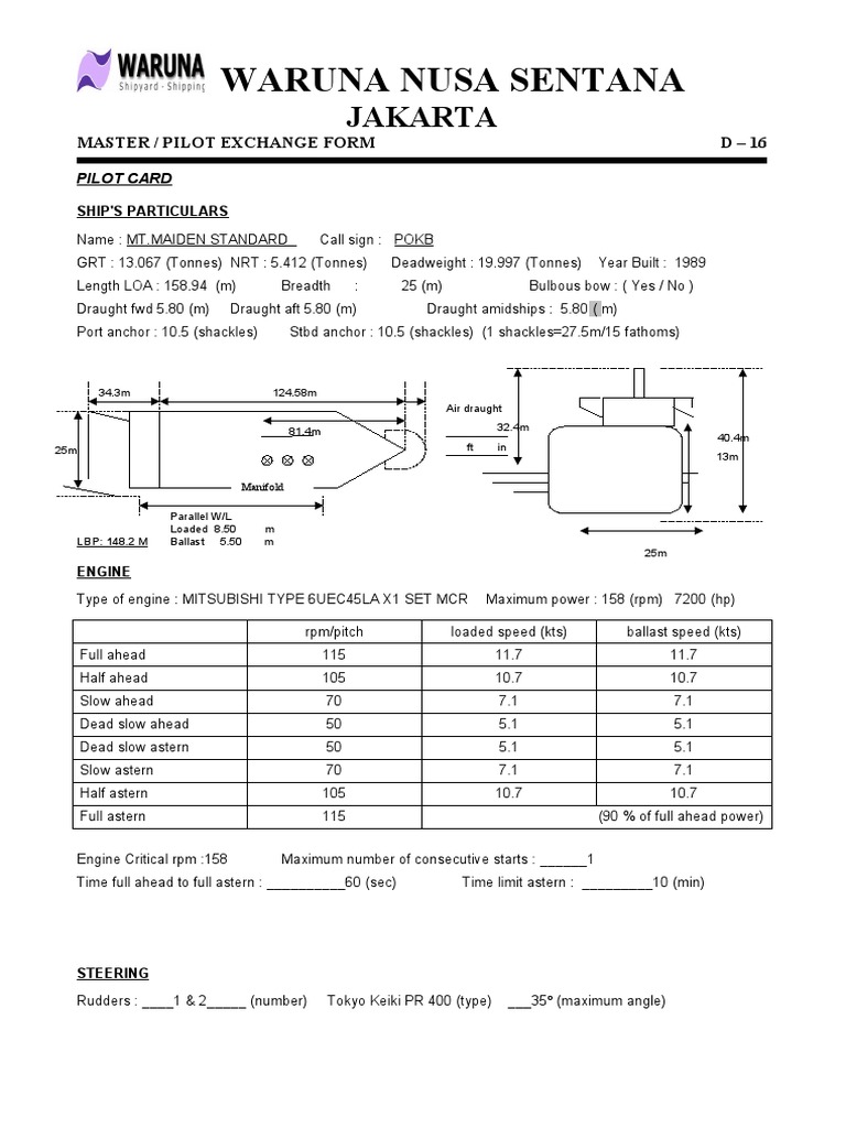 Master - Pilot Exchange | PDF | Ships | Shipping