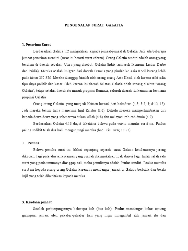 Efesus Galatia | PDF