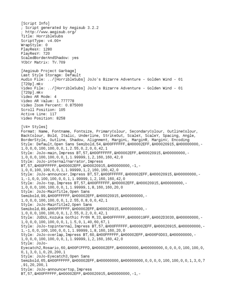 (Kusonime) JoJo No Kimyou Na Bouken Ougon No Kaze - 01 | PDF