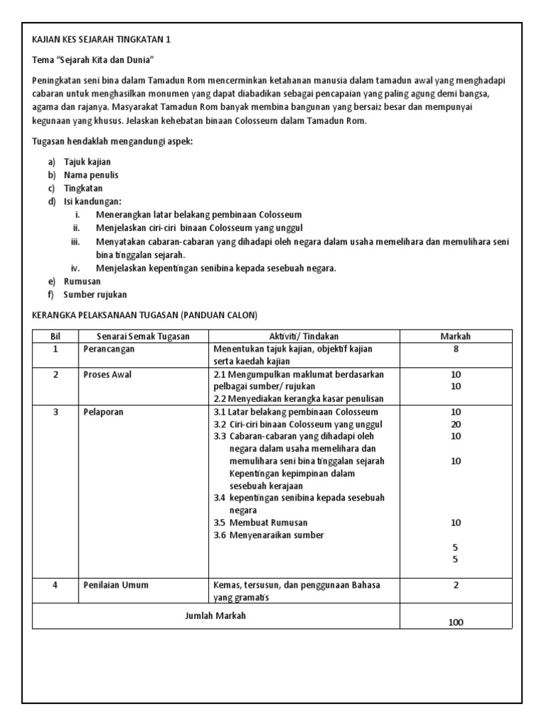 Draf Kajian Kes Sej T1 | PDF