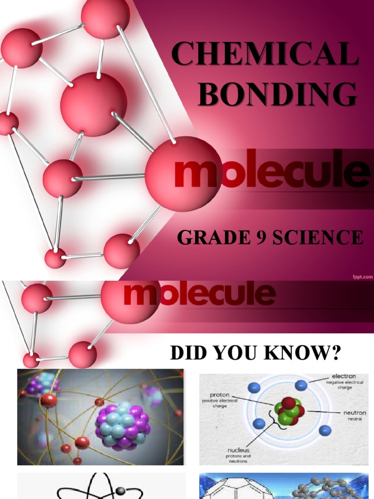Chemical Bonding Chemical Bonding: Grade 9 Science | PDF | Ion ...
