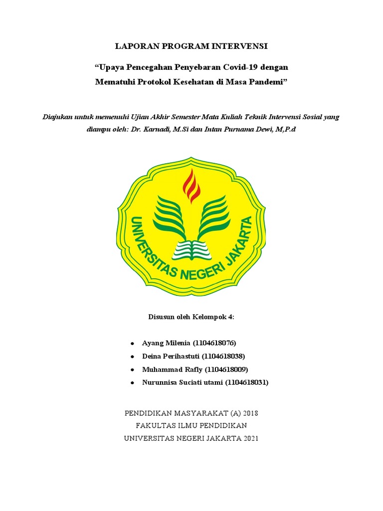 Kelompok 4 Laporan Program Intervensi (Uas) | PDF