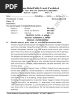 Class 10 - Hindi - Samas - Worksheet Answers - 23-24 | PDF