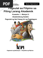 Filipino Sa Piling Larang (Tech-Voc) | PDF