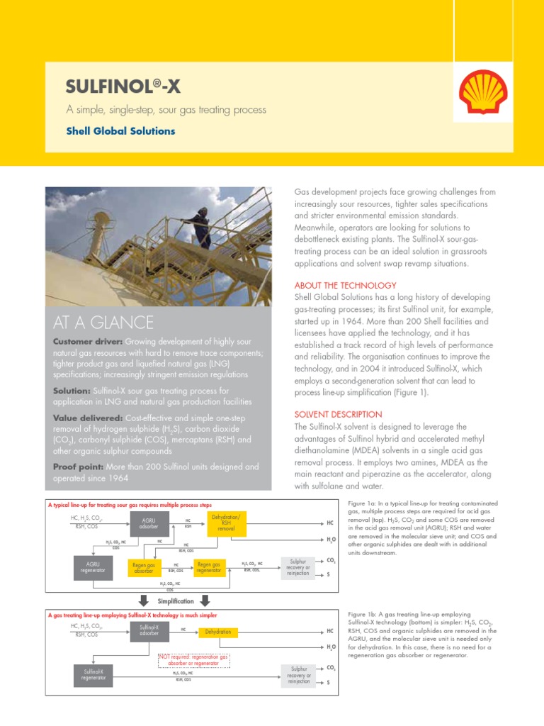 Sulfinol X | PDF | Carbon Dioxide | Natural Gas
